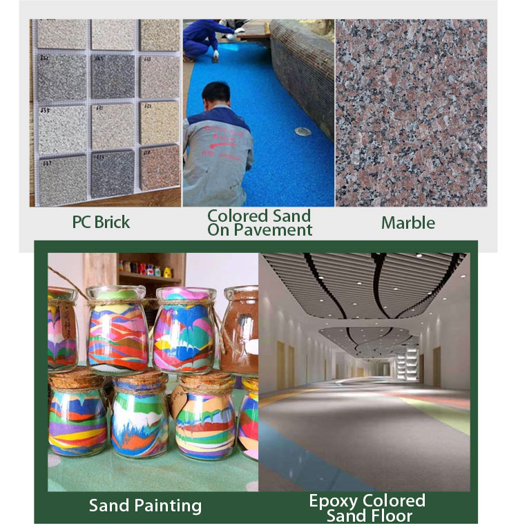 China Colorful Silica Quartz Sand for Pool Coating factory and ...