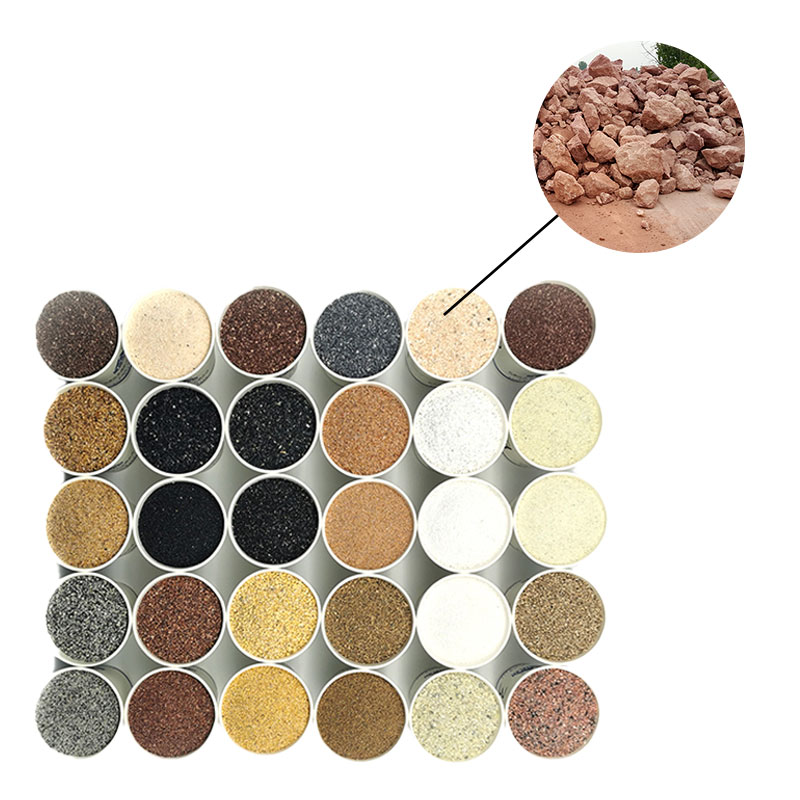 China Color Quartz Sand Red White Black Yellow Mixed Coloured Sand ...